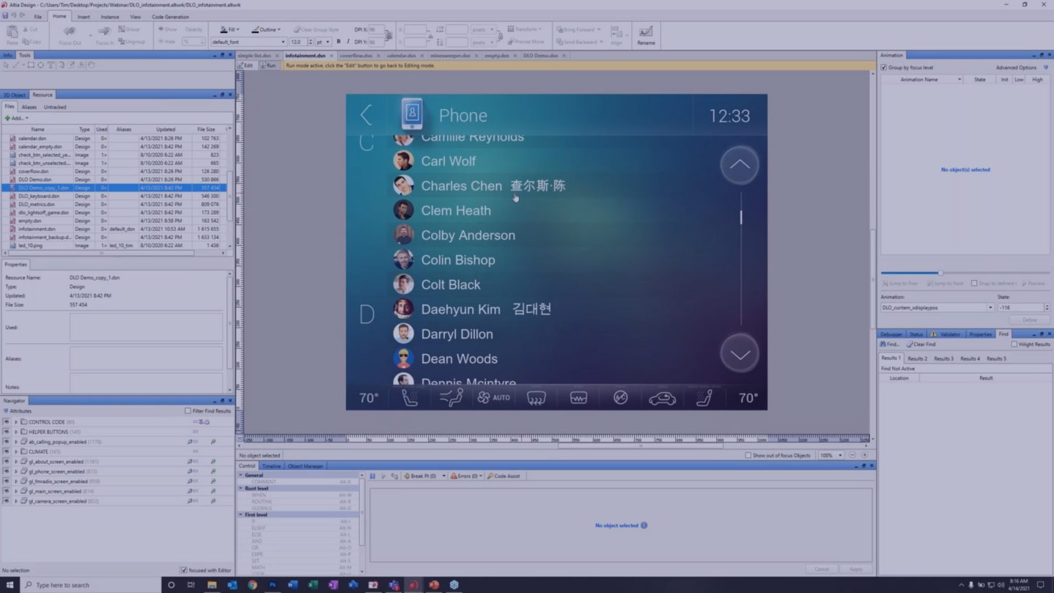 Dynamic List Object Webinar - Altia - User Interface Design Tools and ... Dynamic List Object Webinar - Altia - User Interface Design Tools and ...