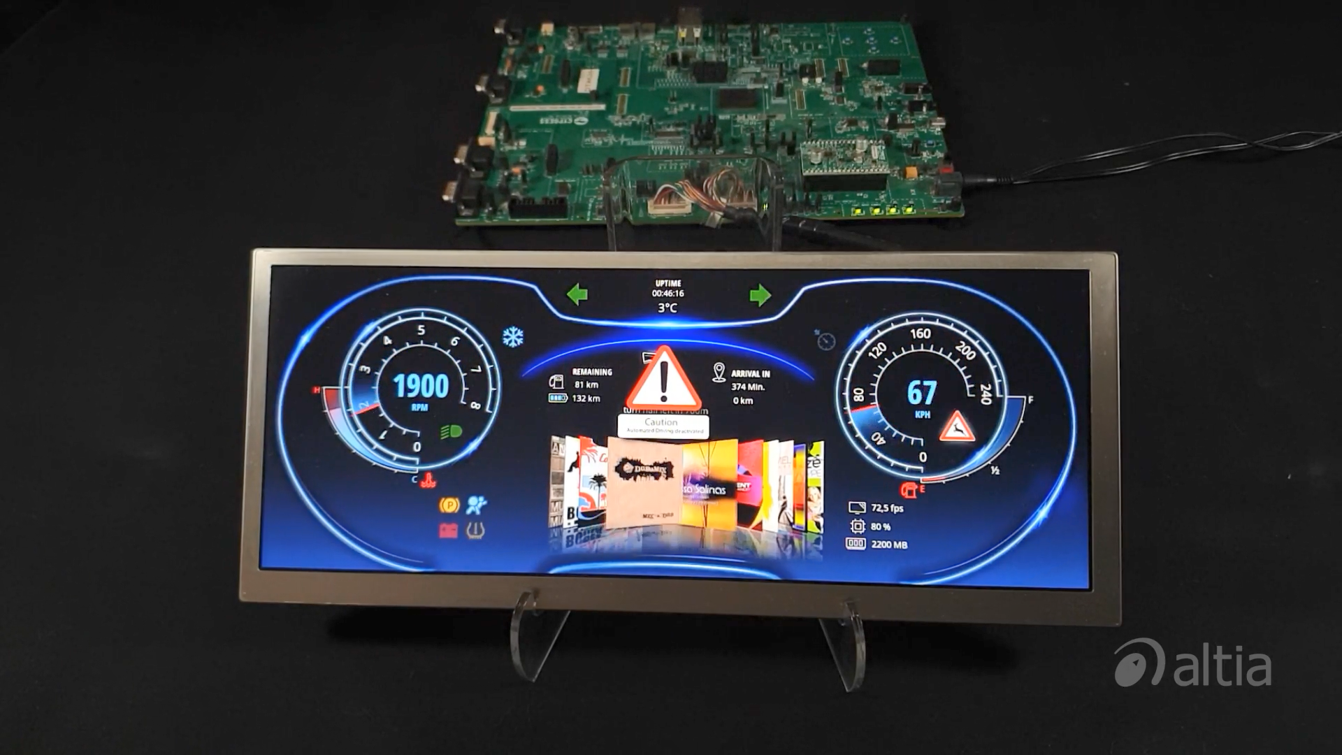Altia Digital Cluster Code for Infineon TRAVEO™ T2G Certification | Altia